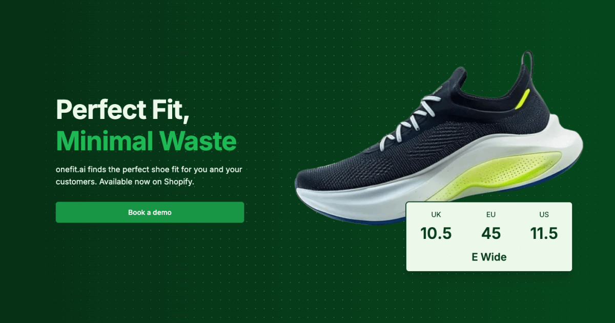 onefit.ai | Perfect Fit, Minimal Waste with AI Sizing